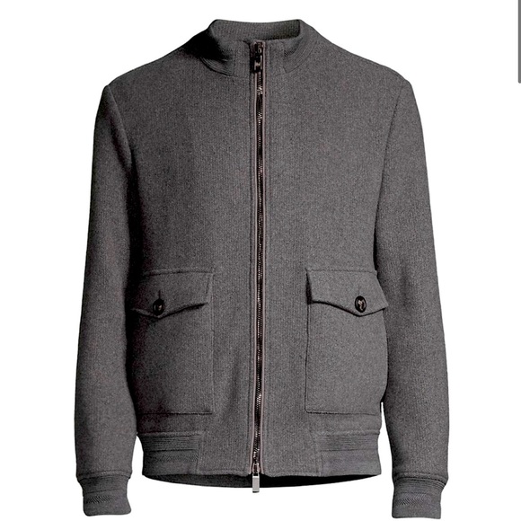 Canali | Jackets & Coats | Canali Cashmere Bomber Jacket Made In Italy ...